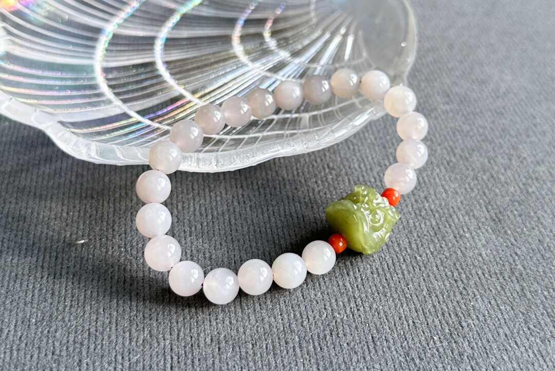 8mm, Natural Smoky Gray Nephrite Jade Beads With Yellowish Green ...