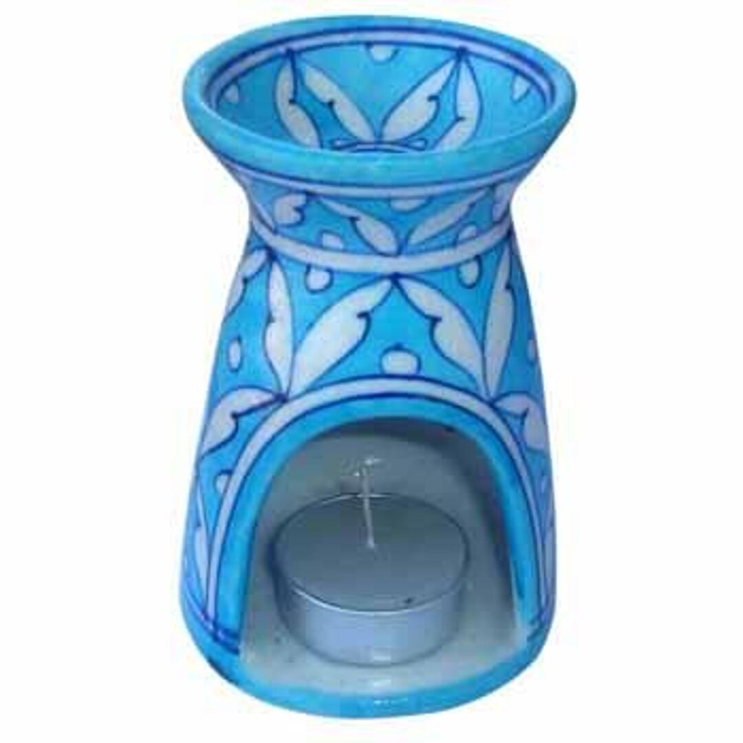 Turquoise White and Blue Ceramic Blue Pottery Aroma Diffuser - Etsy