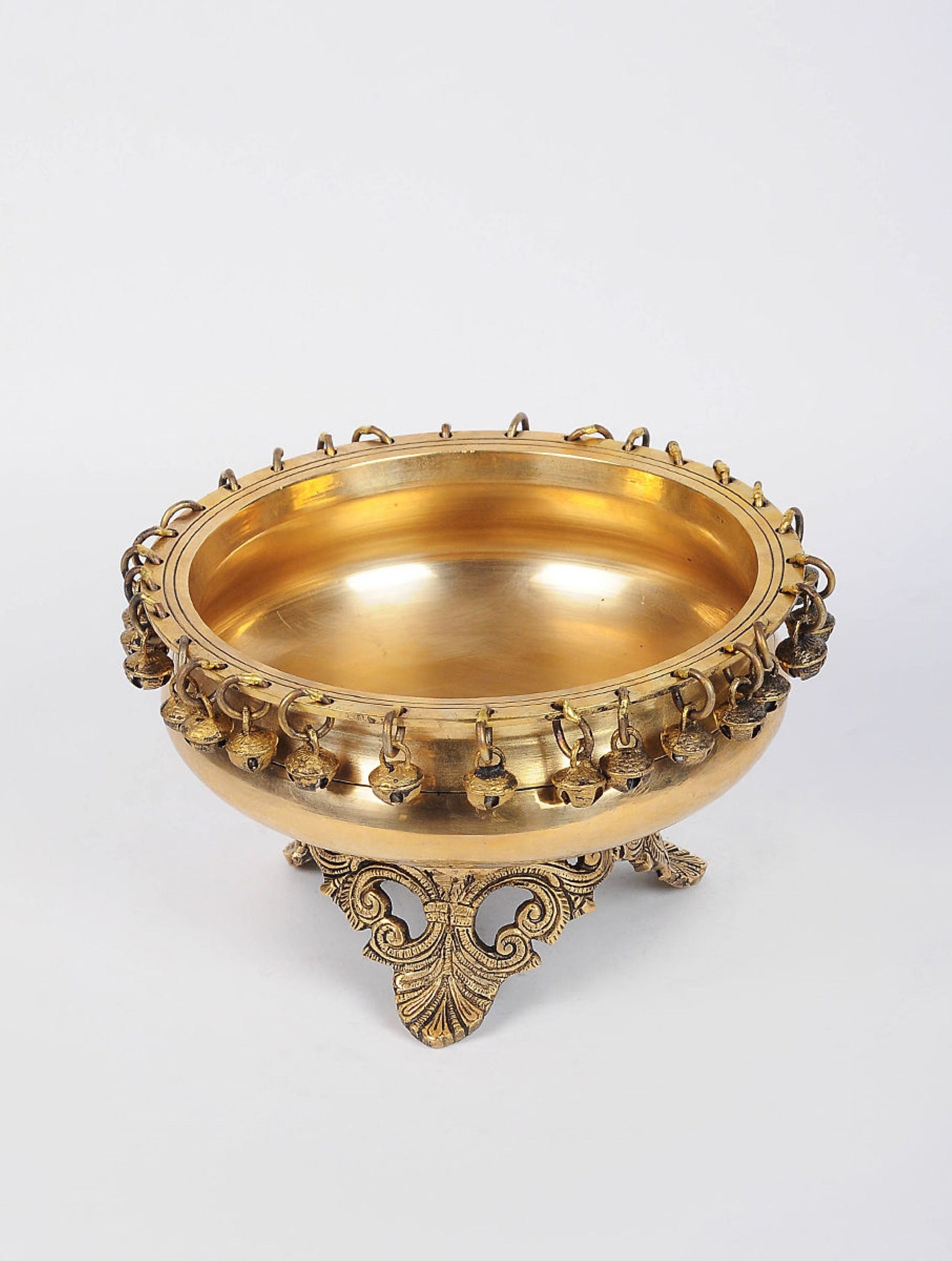 Handcrafted Indian Brass Urli on A Stand - Etsy