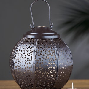 Indian Iron Tea Light Lantern Vintage Style Outdoor Decoration - Etsy