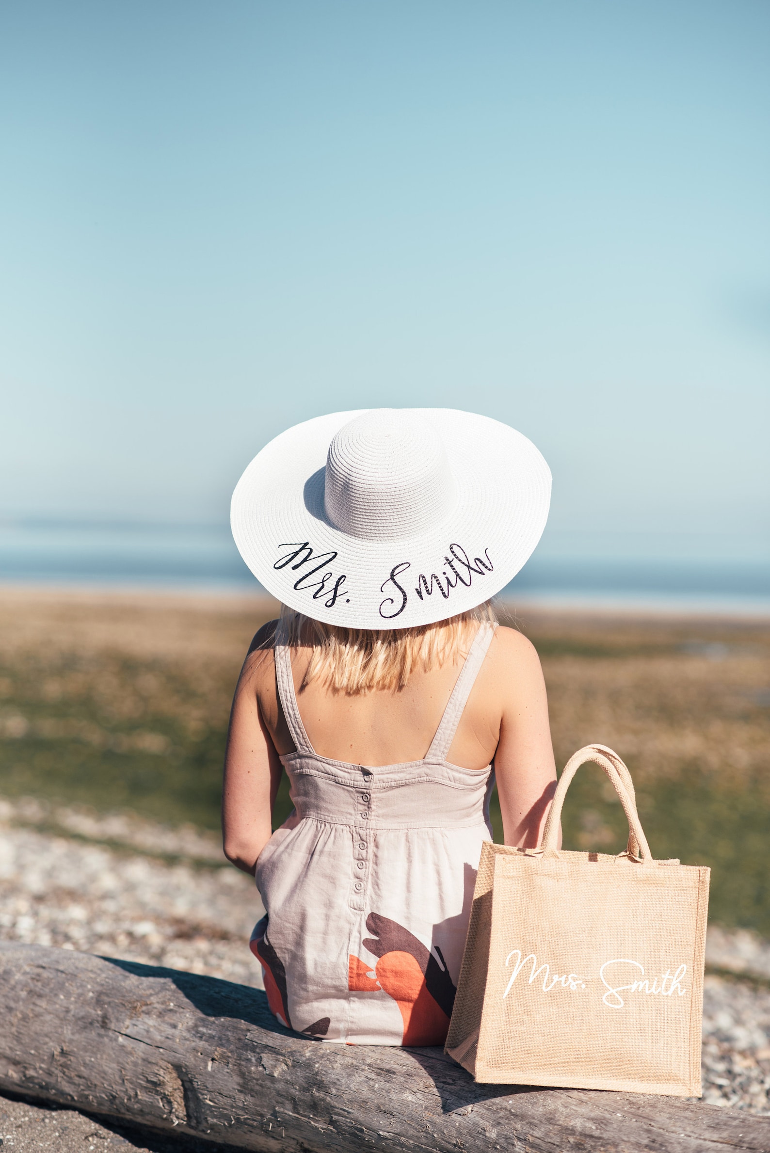 Personalized Sun Hat - Bachelorette Party Hats - Bridal Shower Gift for ...
