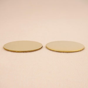 9k Solid Gold Stamping Blank - 375 Yellow Gold Engravable Disc - Flat ...