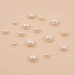 3.5mm - 8mm White Button Pearls | High Lustre AA | Half Drilled Loose ...
