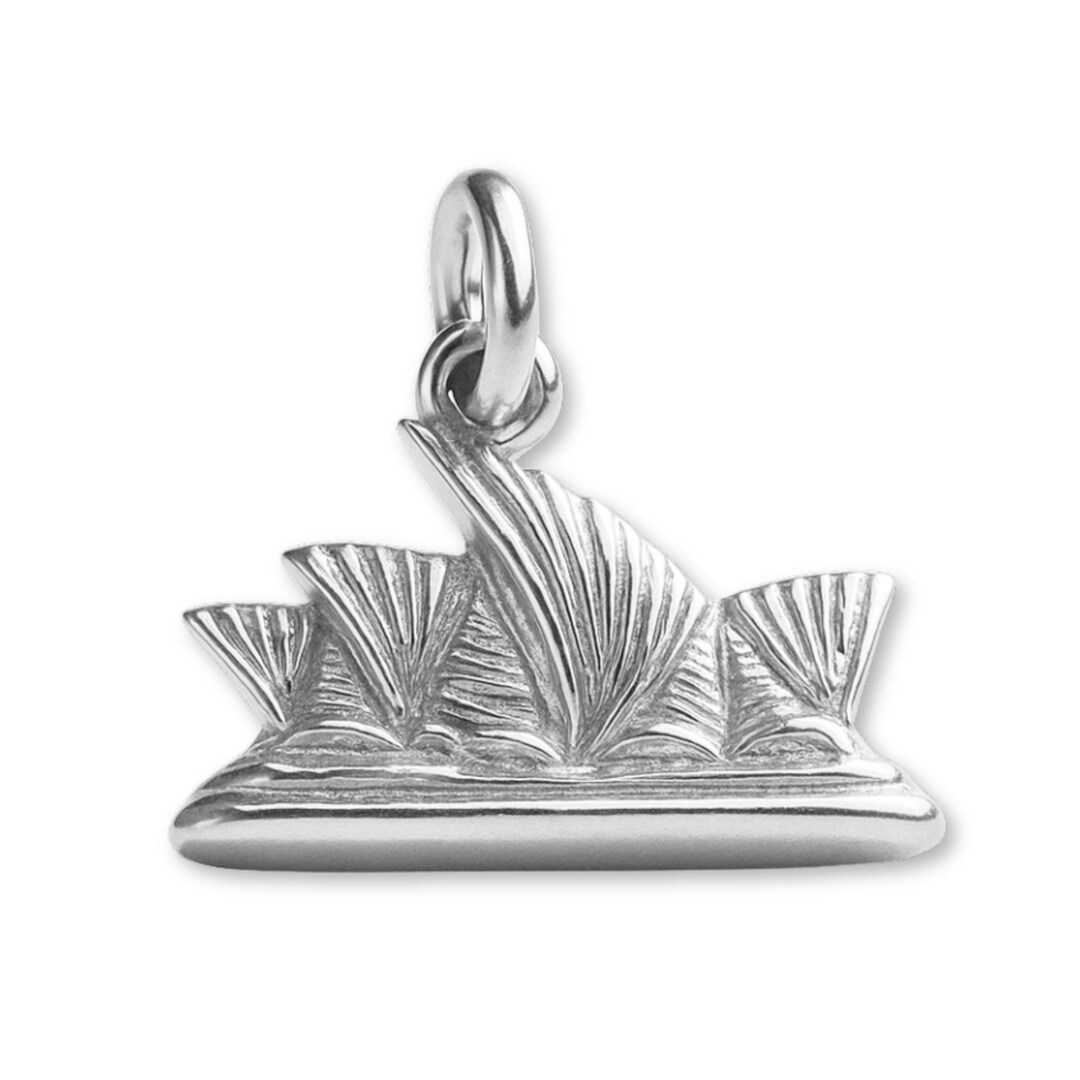Solid 999 Pure Silver Minimalist Sydney Opera House Charm - Travel and ...
