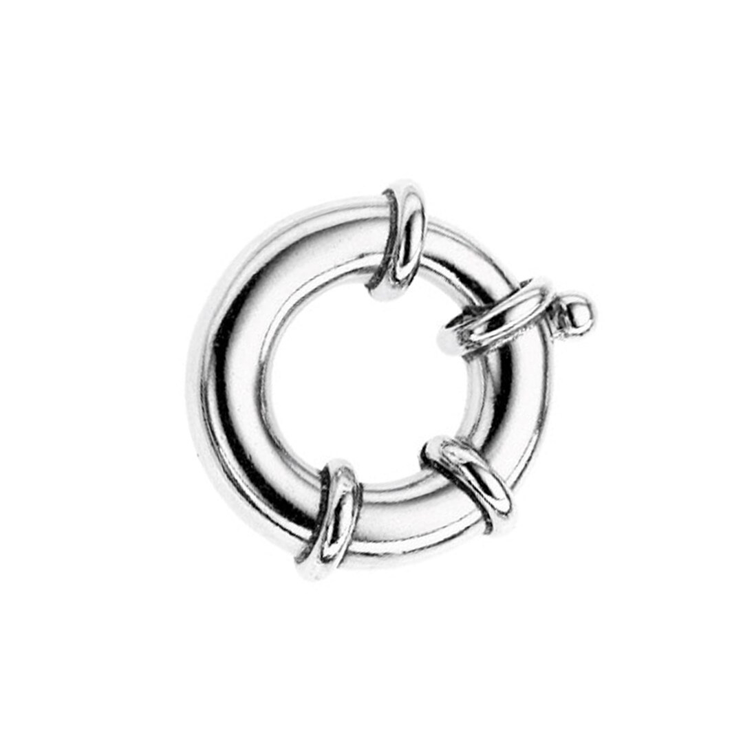 Sterling Silver Large Bolt Ring Clasp Spring Loaded Trigger Claw ...
