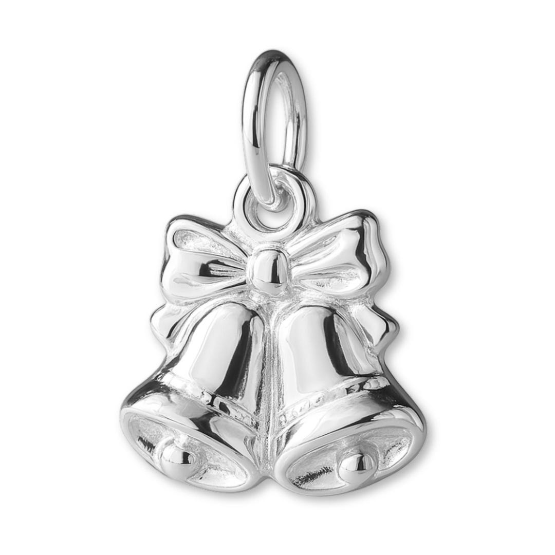 Solid 999 Pure Silver Traditional Christmas Bells Charm - Christmas ...