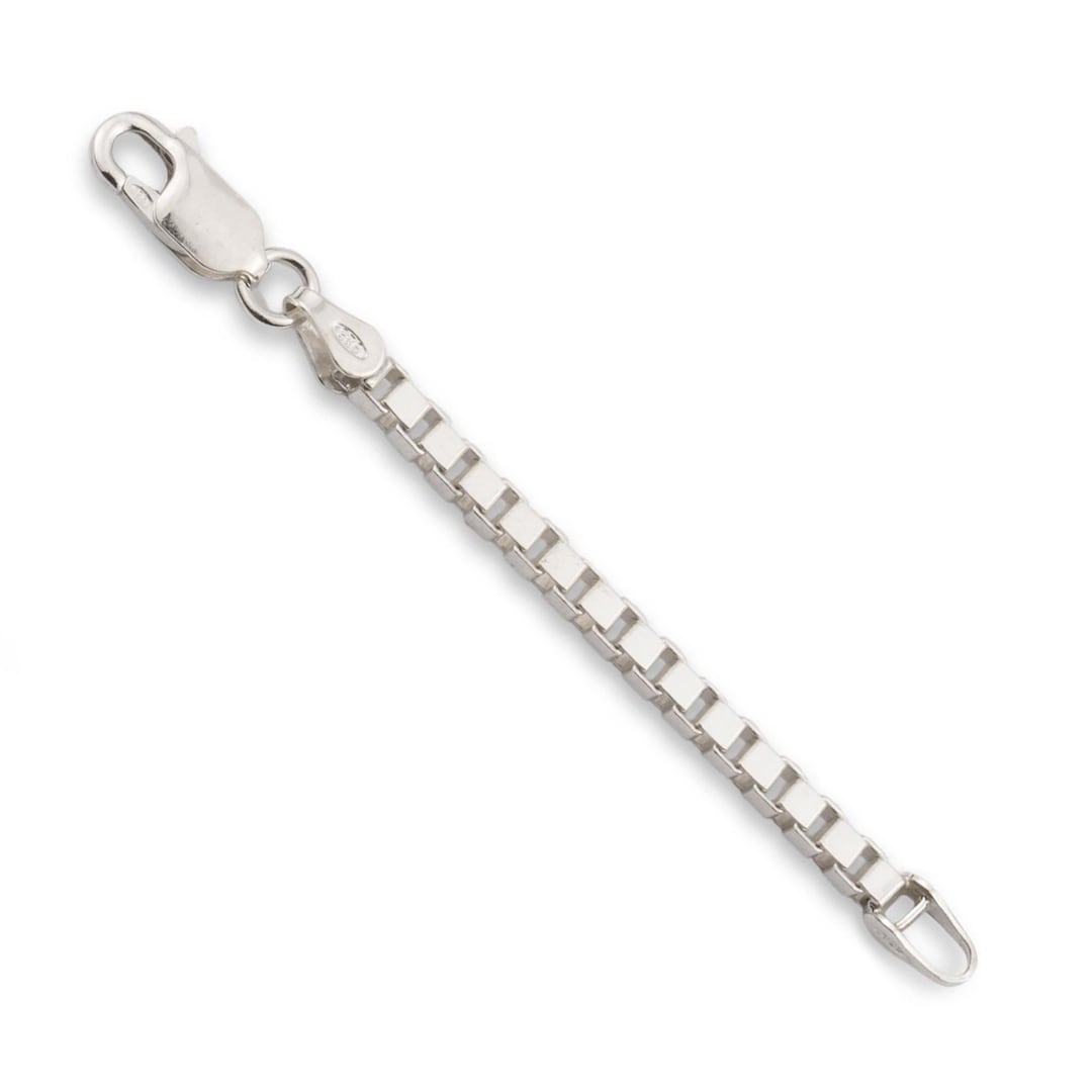 Sterling Silver Box Chain Extender - Custom Length Extension Chain for ...