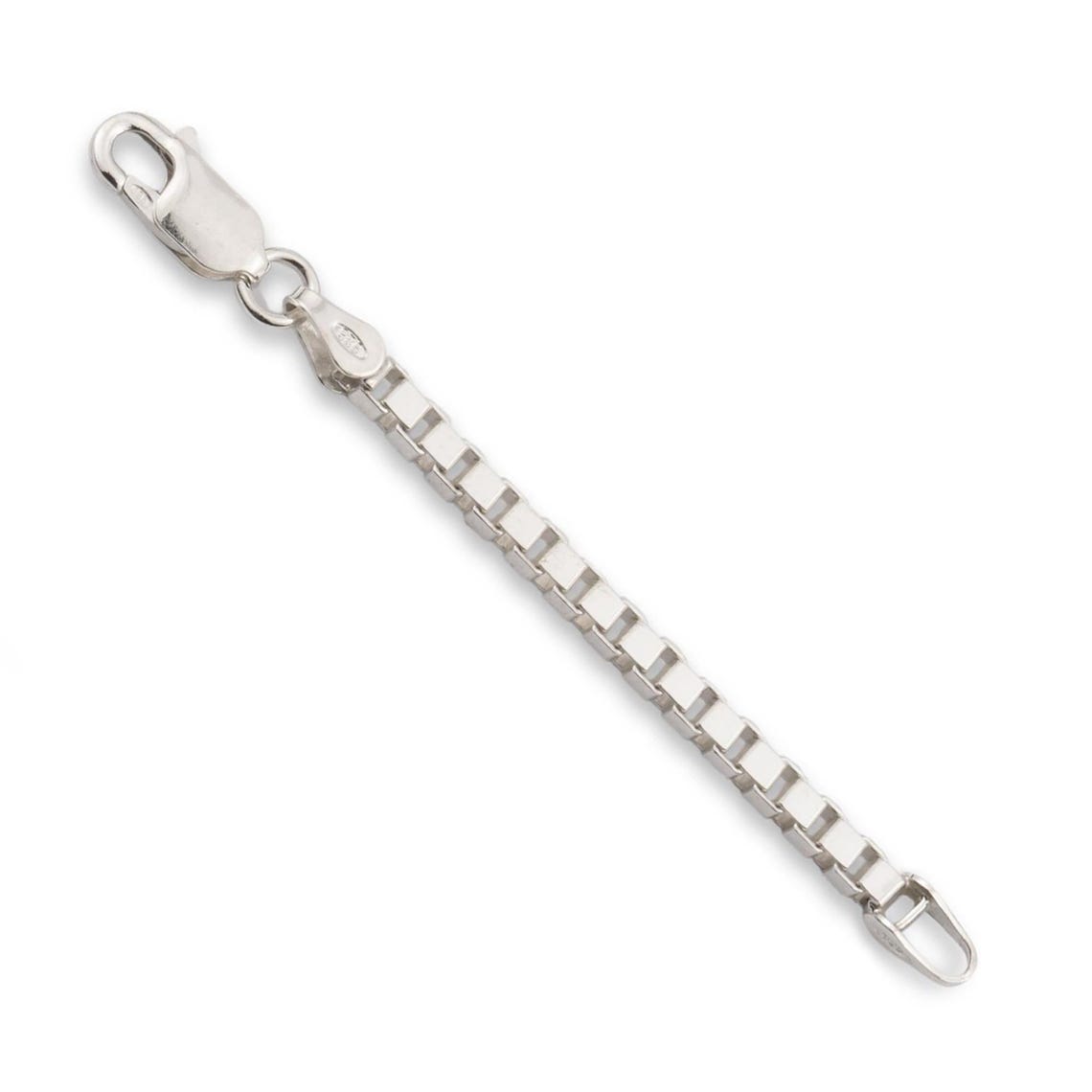 Sterling Silver Box Chain Extender - Custom Length Extension Chain for ...