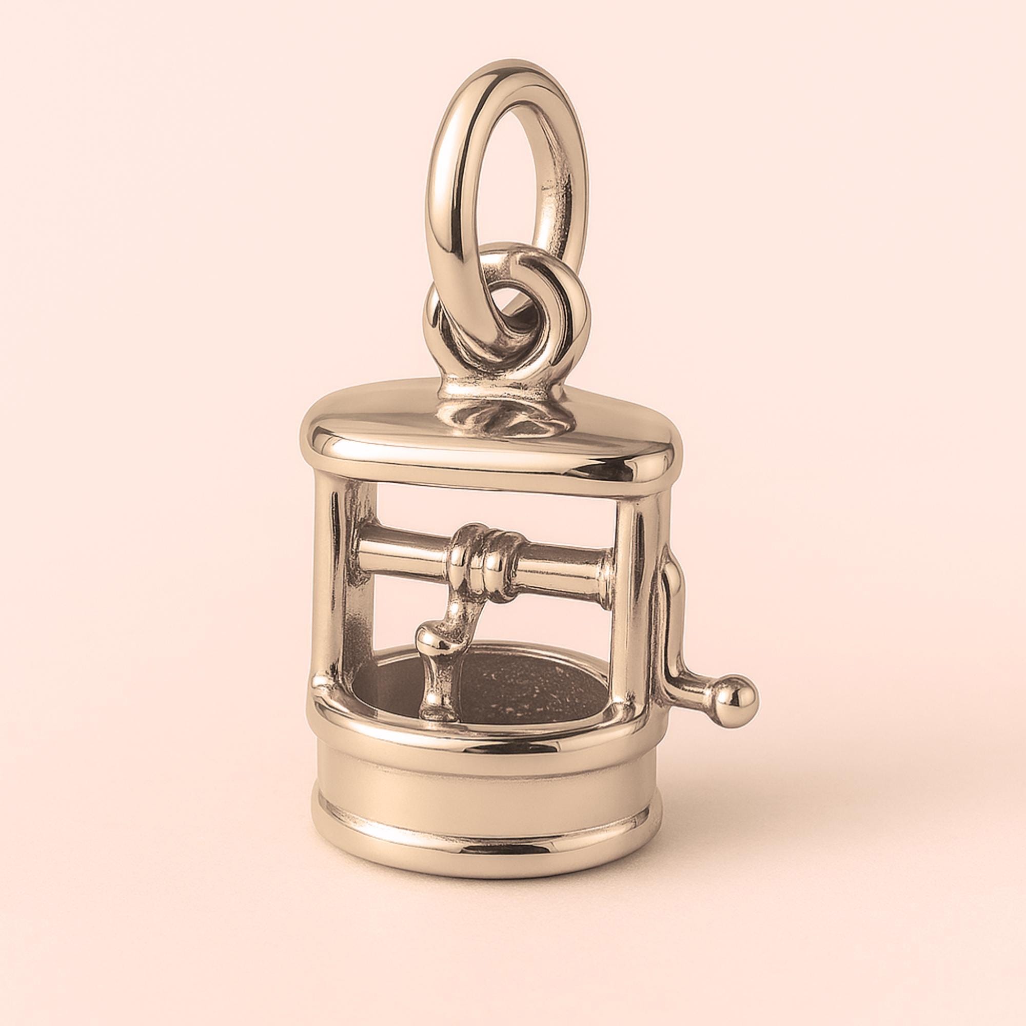 Solid 18ct Rose Gold Wishing Well Charm - Objects & Trinket Charms ...