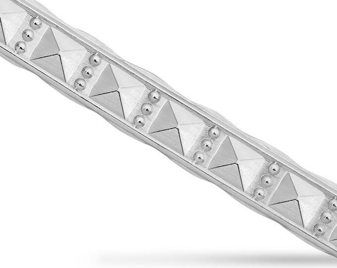 925 Silver Pattern Strip Sterling Silver Embossed Strip - Etsy