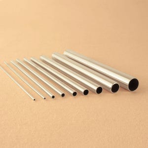 Sterling Silver Round Tube, 925 Silver Tubing for Jewellery Making ...