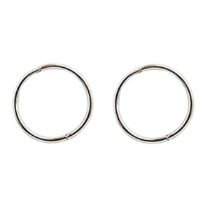 Sterling Silver Hinged Sleeper Clicker Hoops Hypoallergenic Silver ...