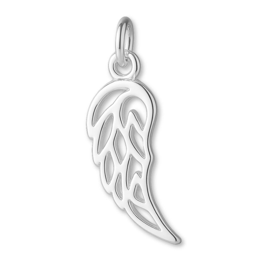 Solid 940 Argentium Silver Filigree Wing Charm - Objects & Trinket ...