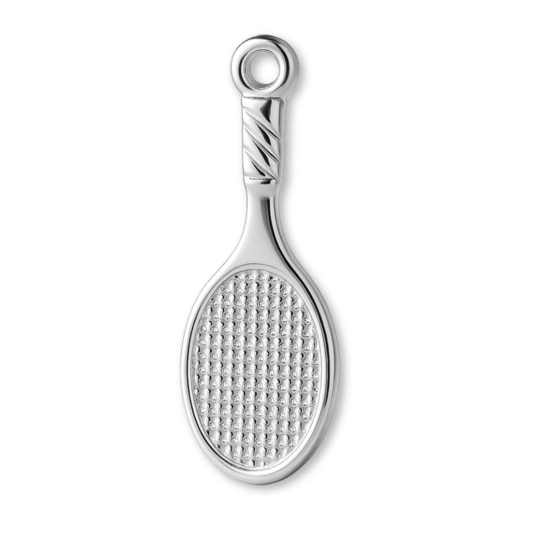 Solid 999 Pure Silver Mini Squash Racket Charm - Sports Charms - 999 ...