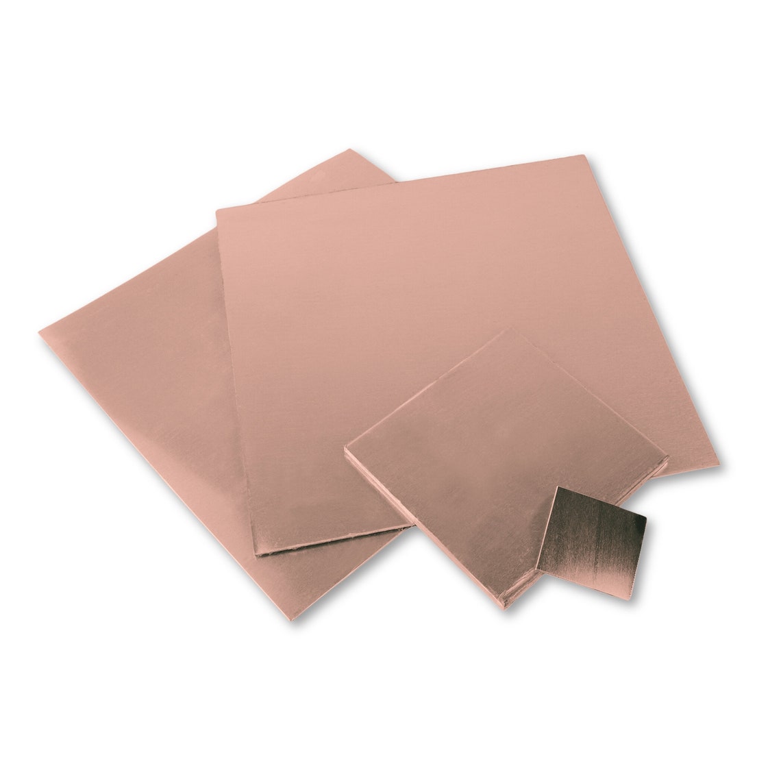 9k Solid Rose Gold Sheet Metal - 375 Pink Gold Plates, Real Gold Blank ...