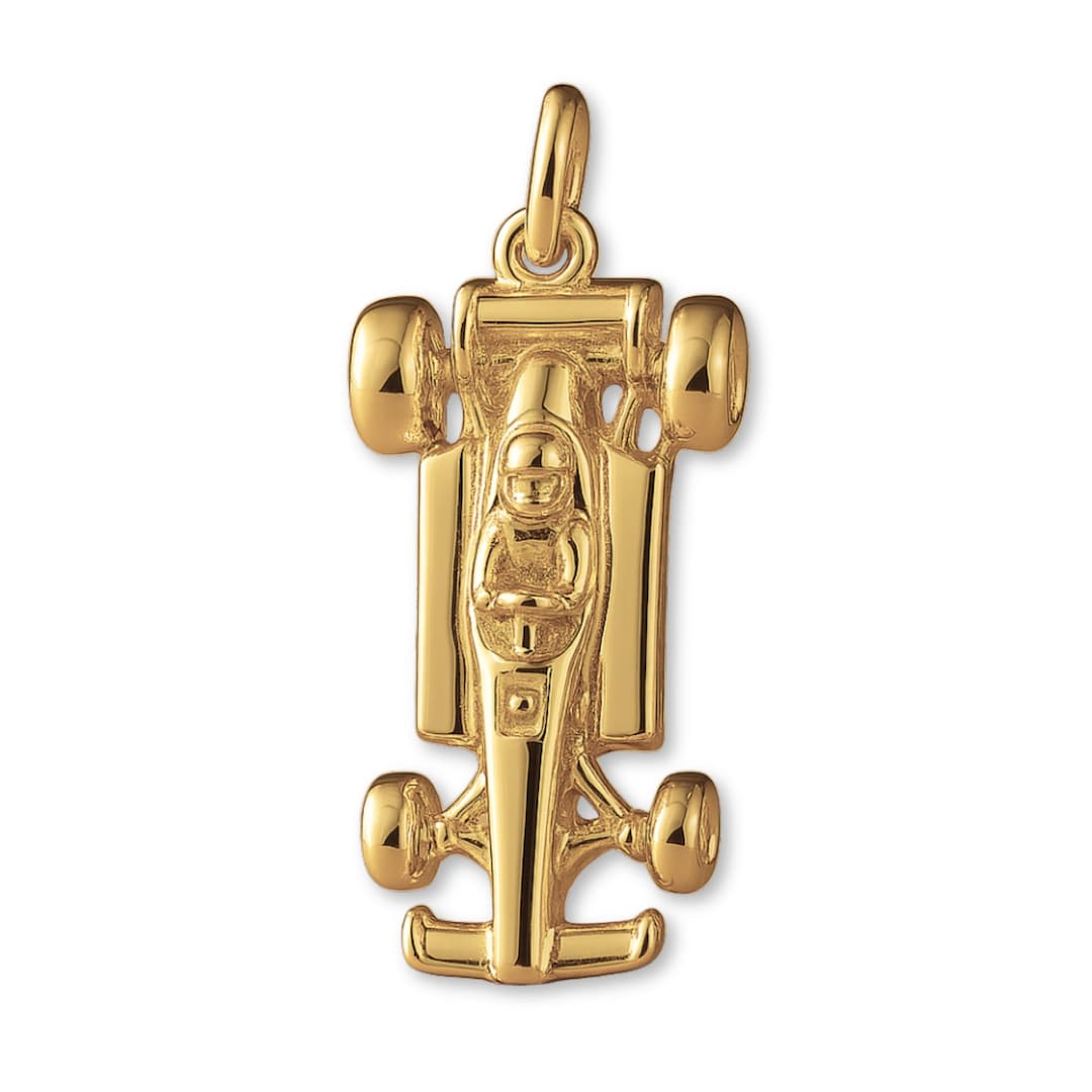 14ct Gold Plated Formula 1 Racing Car Charm - Transport & Vehicle ...