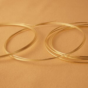 14k Solid Gold Wire 10cm 585 Yellow Gold Half Hard Wire, Genuine Gold ...