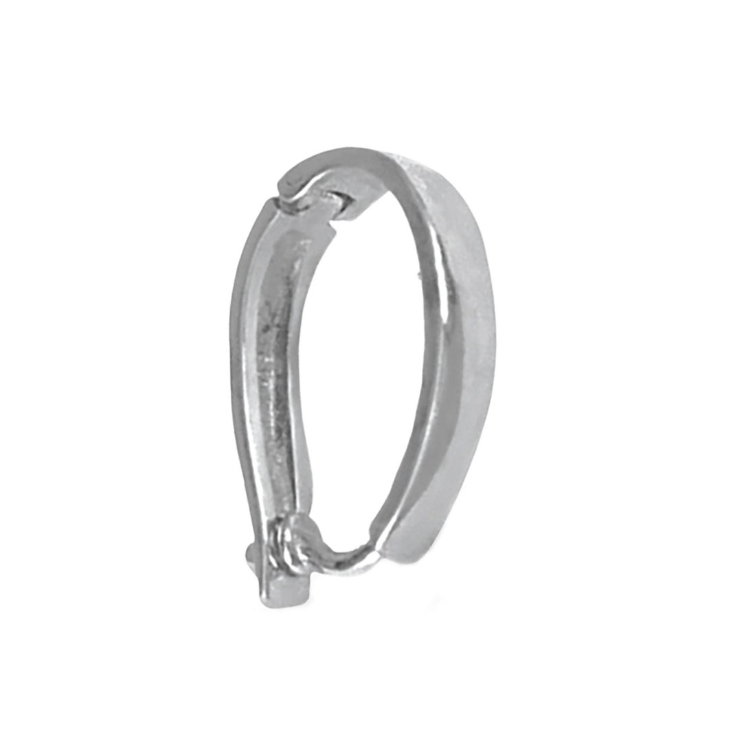 18k White Gold Hinged Bail - Enhancer Bail, 750 Gold Necklace Enhancer ...