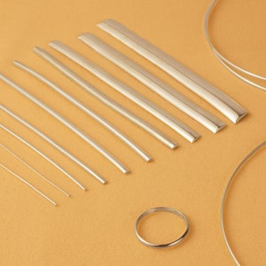 Sterling Silver Half Round Wire, 925 Silver Half Round Strips ...