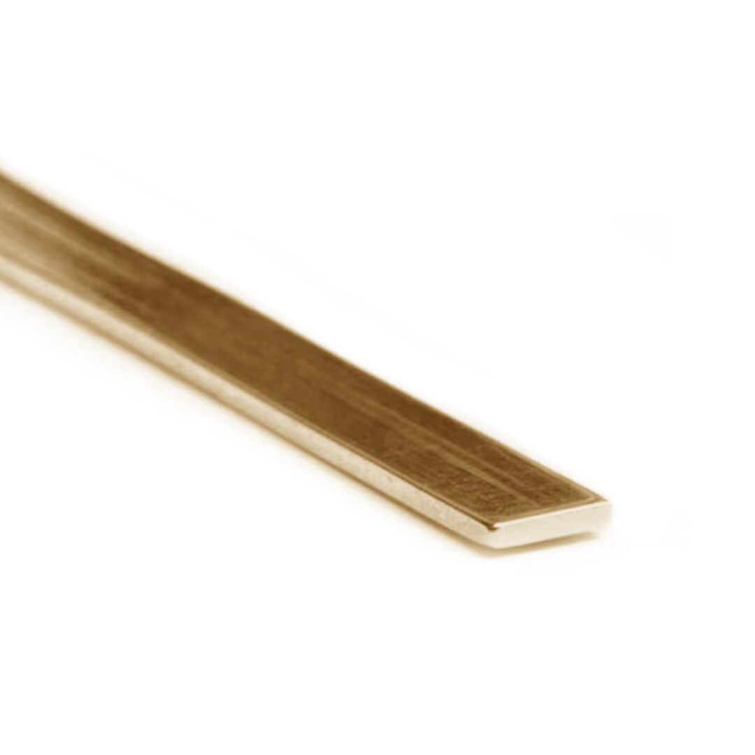 18k Solid Gold Rectangular Wire 750 Yellow Gold Flat Wire - Etsy