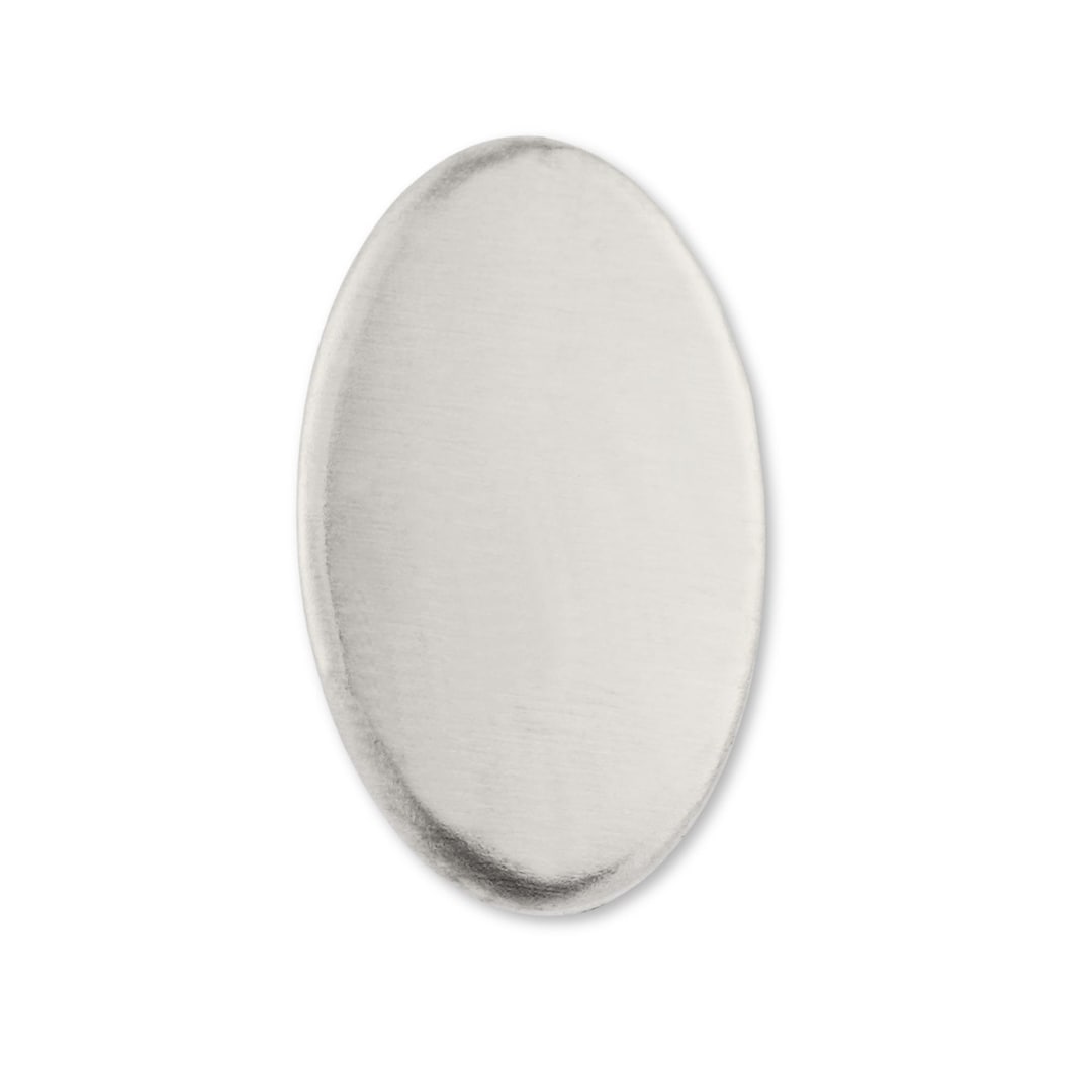 Sterling Silver Oval Stamping Blank - 925 Silver Engravable Oval Disc ...