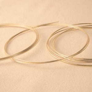 18k Solid Gold Wire - 10cm - 750 Yellow Gold Half Hard Wire, Genuine ...