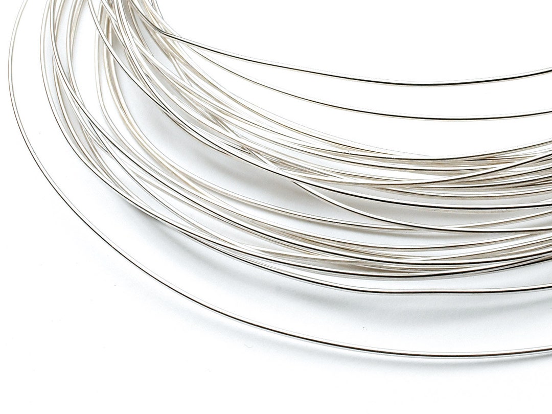 925 Sterling Silver Round Wire, HALF HARD Solid Sterling Silver Wire ...
