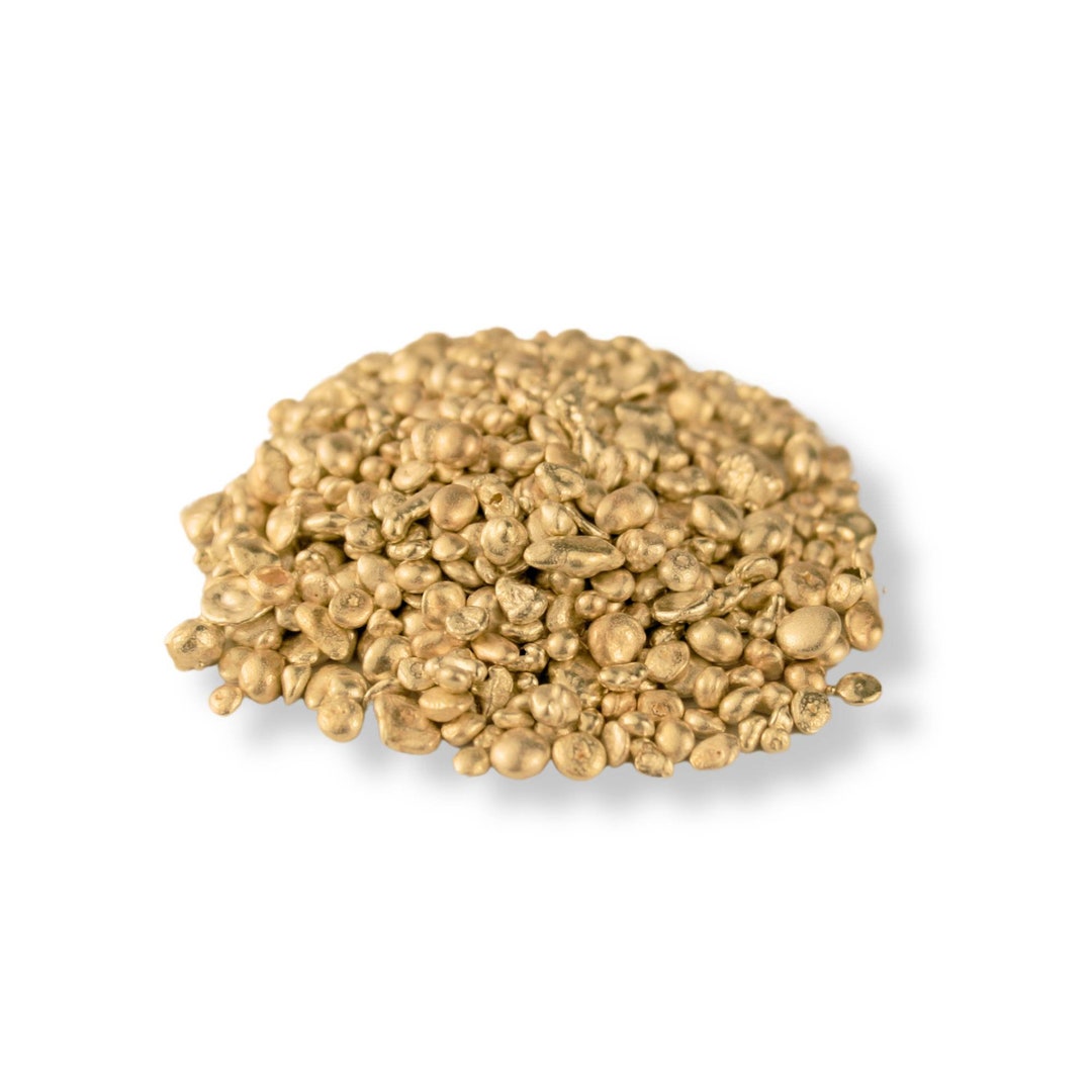 22k Yellow Gold Casting Grain, 916 Yellow Gold Granule, Genuine Raw ...