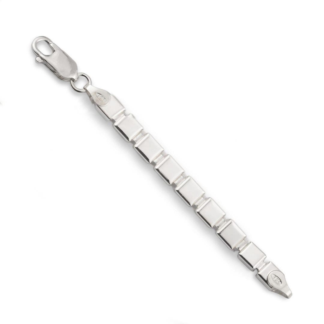 Sterling Silver Cube Chain Extender - Custom Length Extension Chain for ...