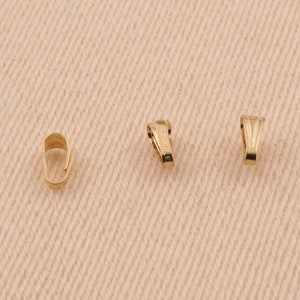 9ct Solid Gold Easy Click Bail - 375 Yellow Gold Snap Lock Bail, Modern ...