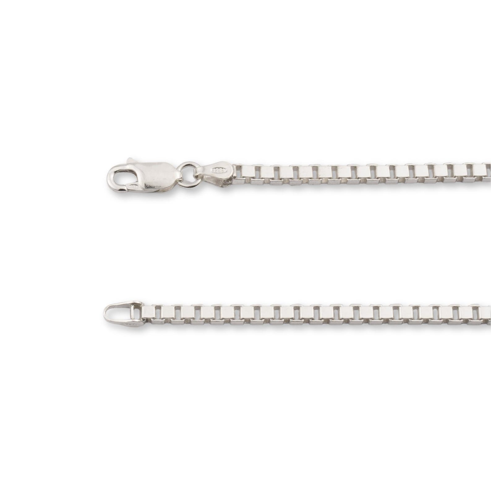 Sterling Silver Box Chain Extender - Custom Length Extension Chain for ...