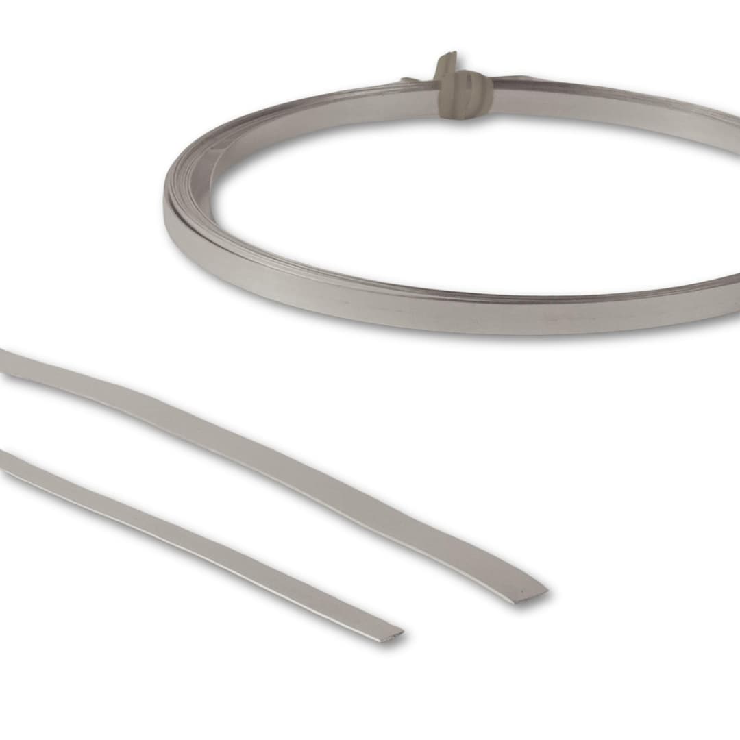 Solid Platinum Bezel Strip, 950 Platinum Flat Smooth Plain Strip for ...