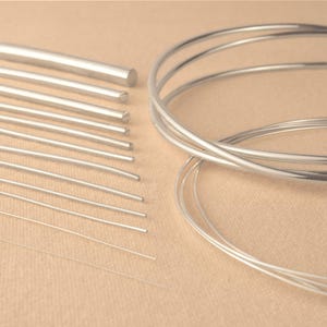 925 Sterling Silver Round Wire, HALF HARD Solid Sterling Silver Wire ...