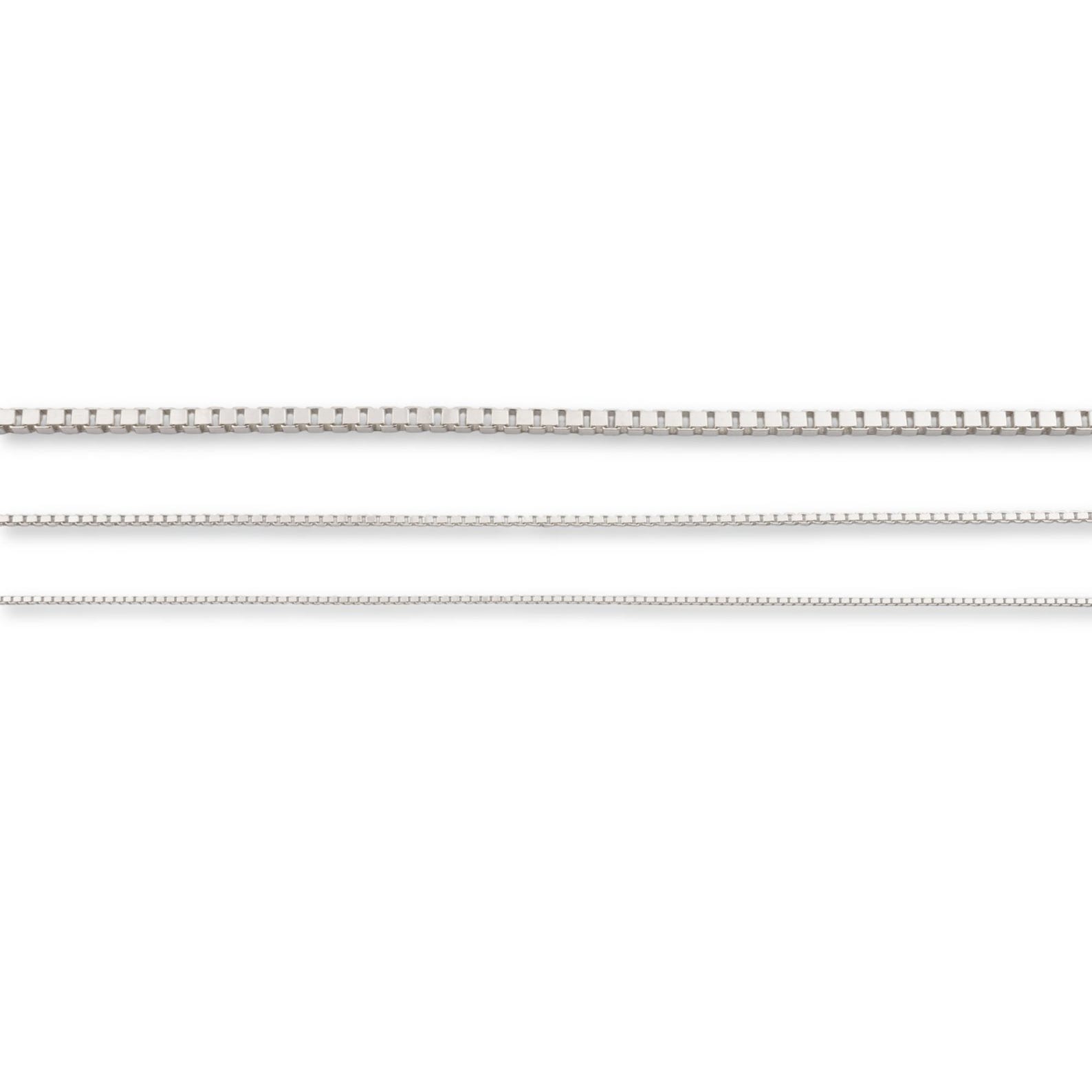 Sterling Silver Box Chain Extender - Custom Length Extension Chain for ...