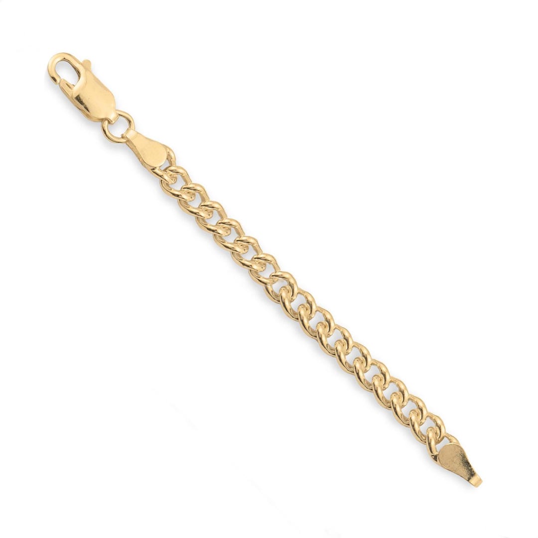 9k Solid Gold Curb Chain Extender - Custom Length Extension Chain for ...