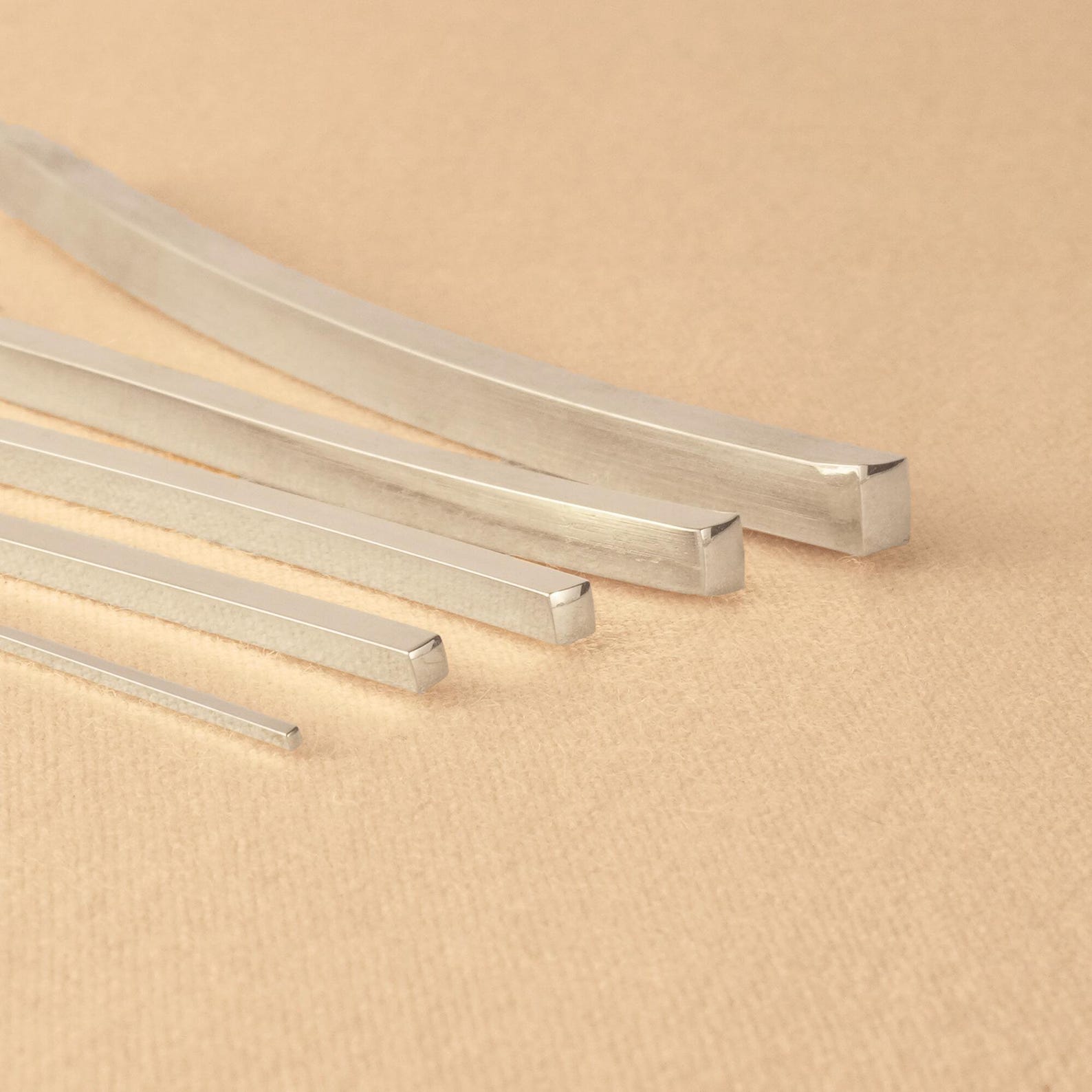 Sterling Silver Square Wire | 925 Silver Square Strip | Half Hard ...