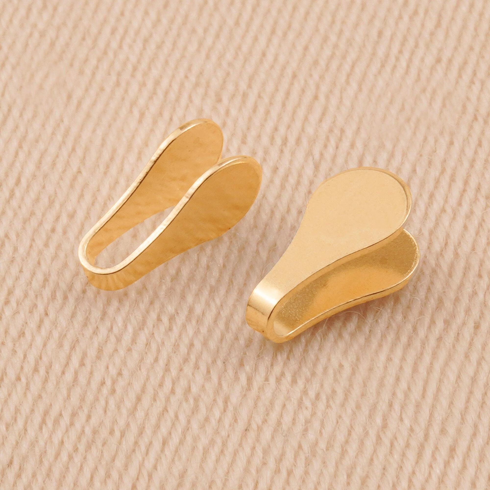 18k Solid Gold Chain End Cap - Flat End Cap - 750 Yellow Gold Chain ...