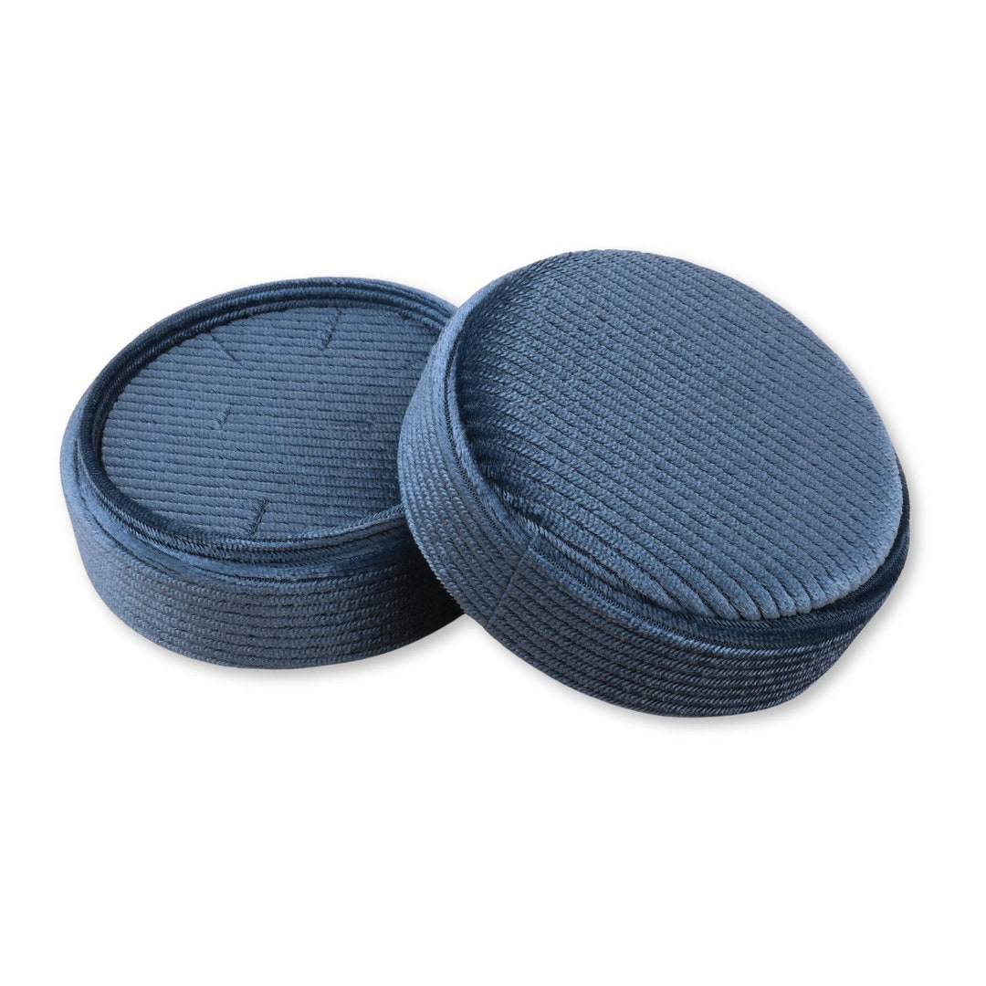 Round Necklace Box - Sky Blue | Fine Jewellery Boxes | Luxury Velvet ...