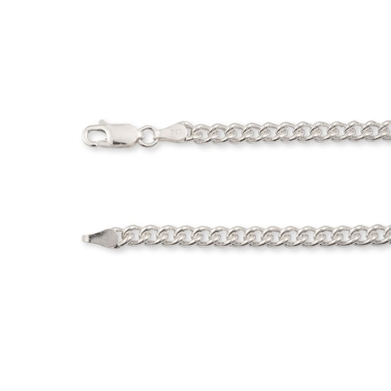 925 silver curb bracelet store