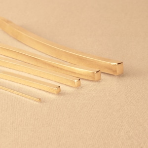 9k Solid Gold Square Wire, 375 Yellow Gold Half Hard Wire - 10cm ...