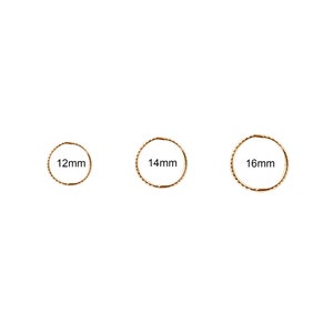 9ct Solid Gold Hinged Sleeper Clicker Hoops, Hypoallergenic 375 Yellow ...