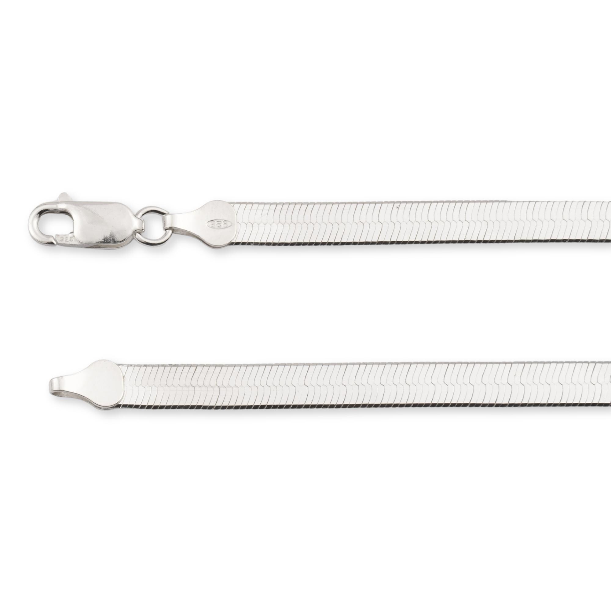 Sterling Silver Herringbone Chain Extender - Custom Length Extension ...