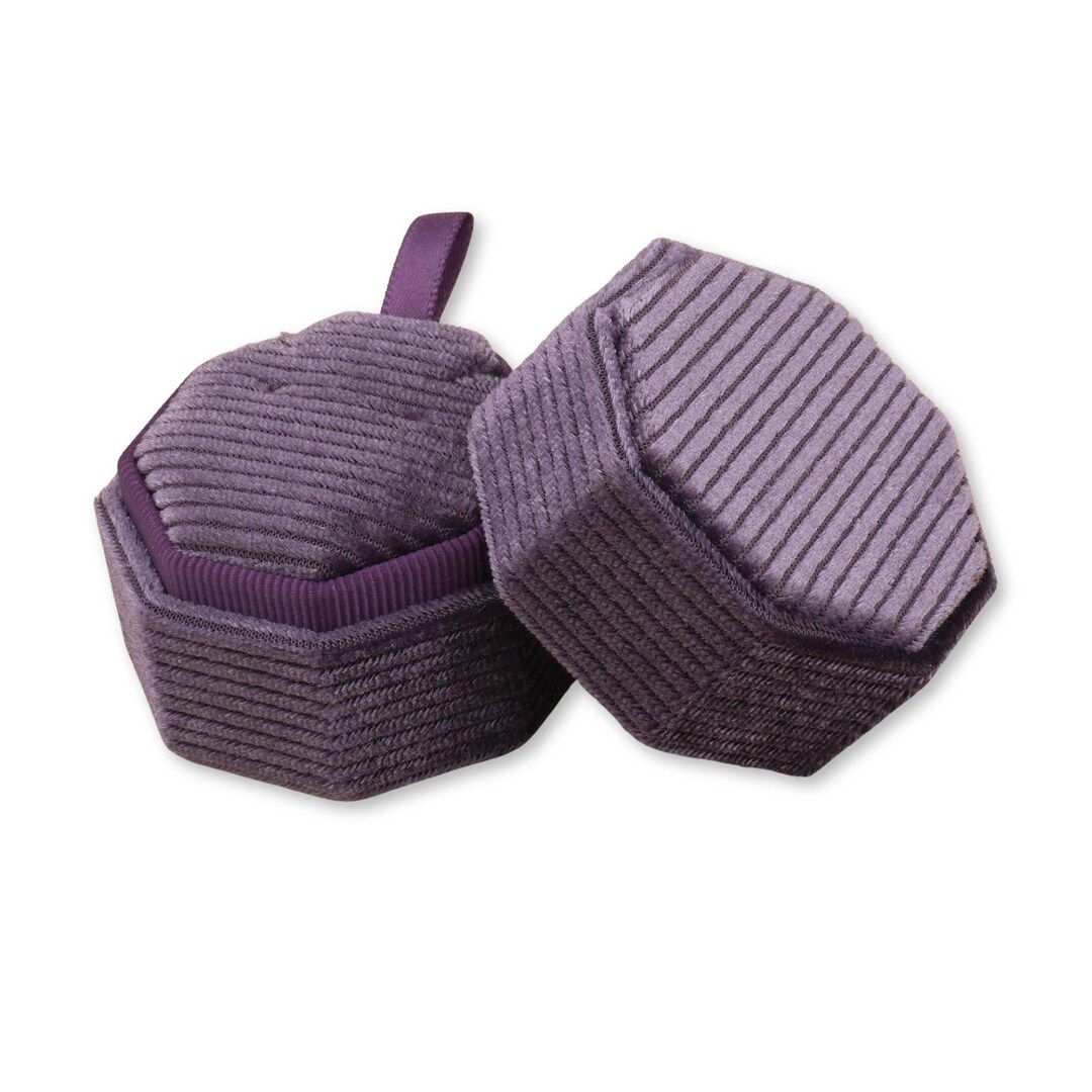Octagon Earring Box - Deep Purple | Fine Jewellery Boxes | Luxury ...