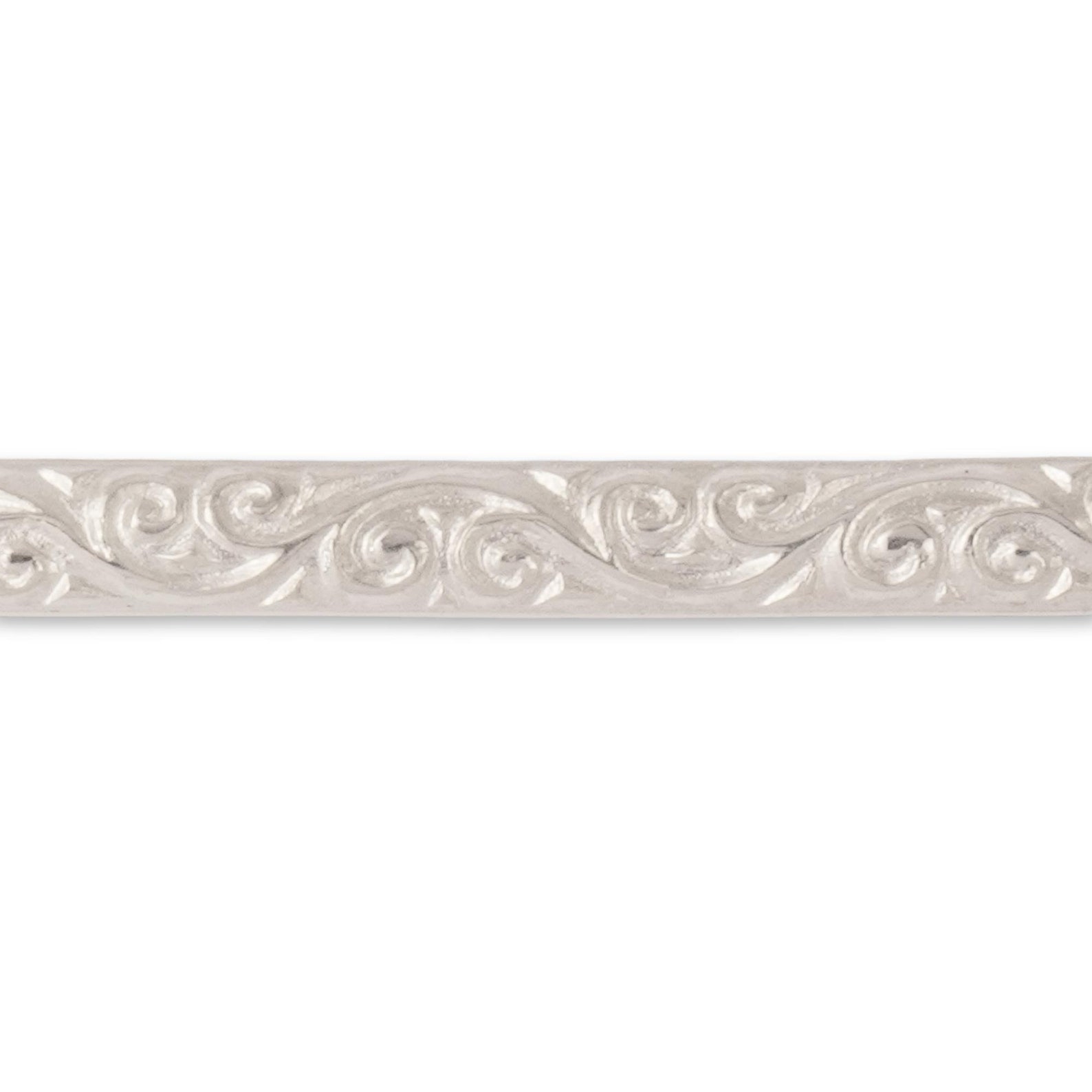 925 Silver Pattern Strip, Sterling Silver Embossed Strip, Decorative ...
