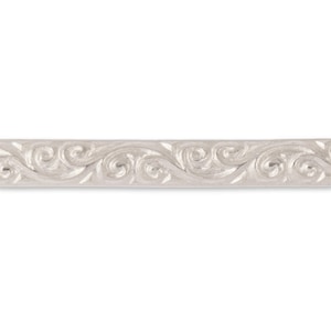 925 Silver Pattern Strip, Sterling Silver Embossed Strip, Decorative ...