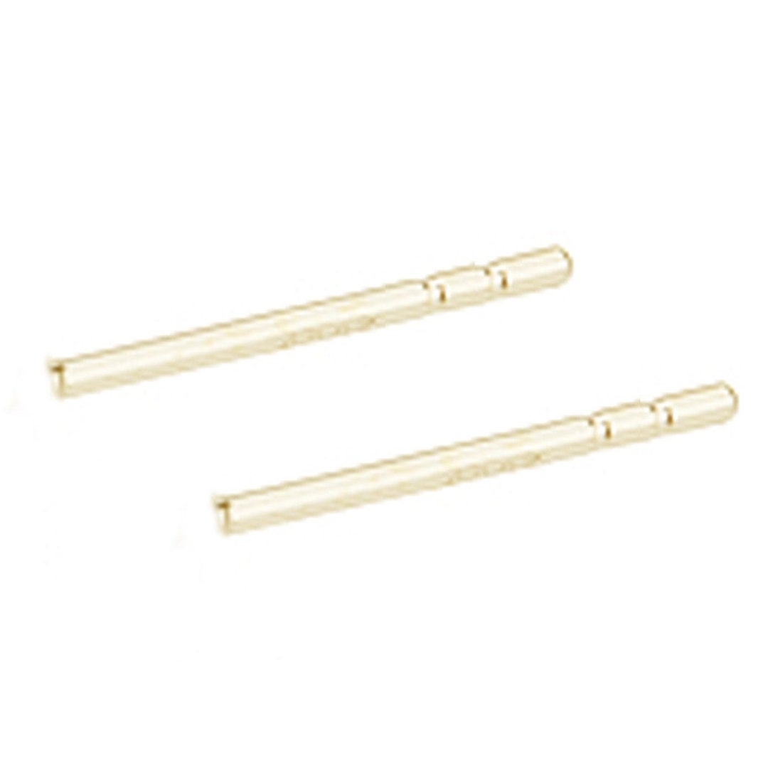 9k Solid Gold Double Notch Earring Post 375 Yellow Gold Posts for ...