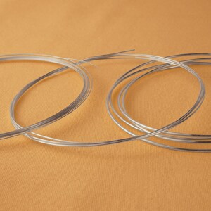 18k Solid White Gold Wire 10cm 750 White Gold Half Hard Wire, Genuine ...