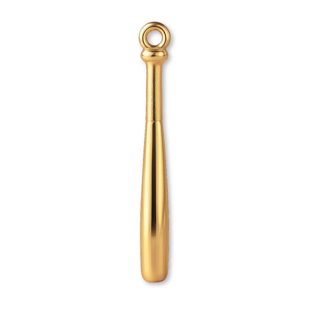 14ct Gold Plated Baseball Bat Charm - Sports Charms - 14k Necklace and ...