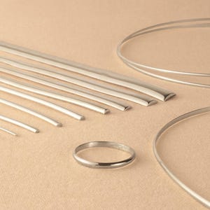 Sterling Silver Half Round Wire, 925 Silver Half Round Strips ...