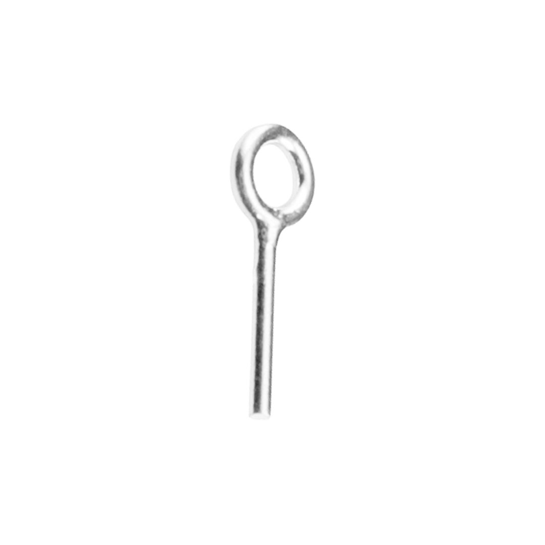 Sterling Silver Closed Eye Head Pins Premium Polished Soldered Eye Pin ...